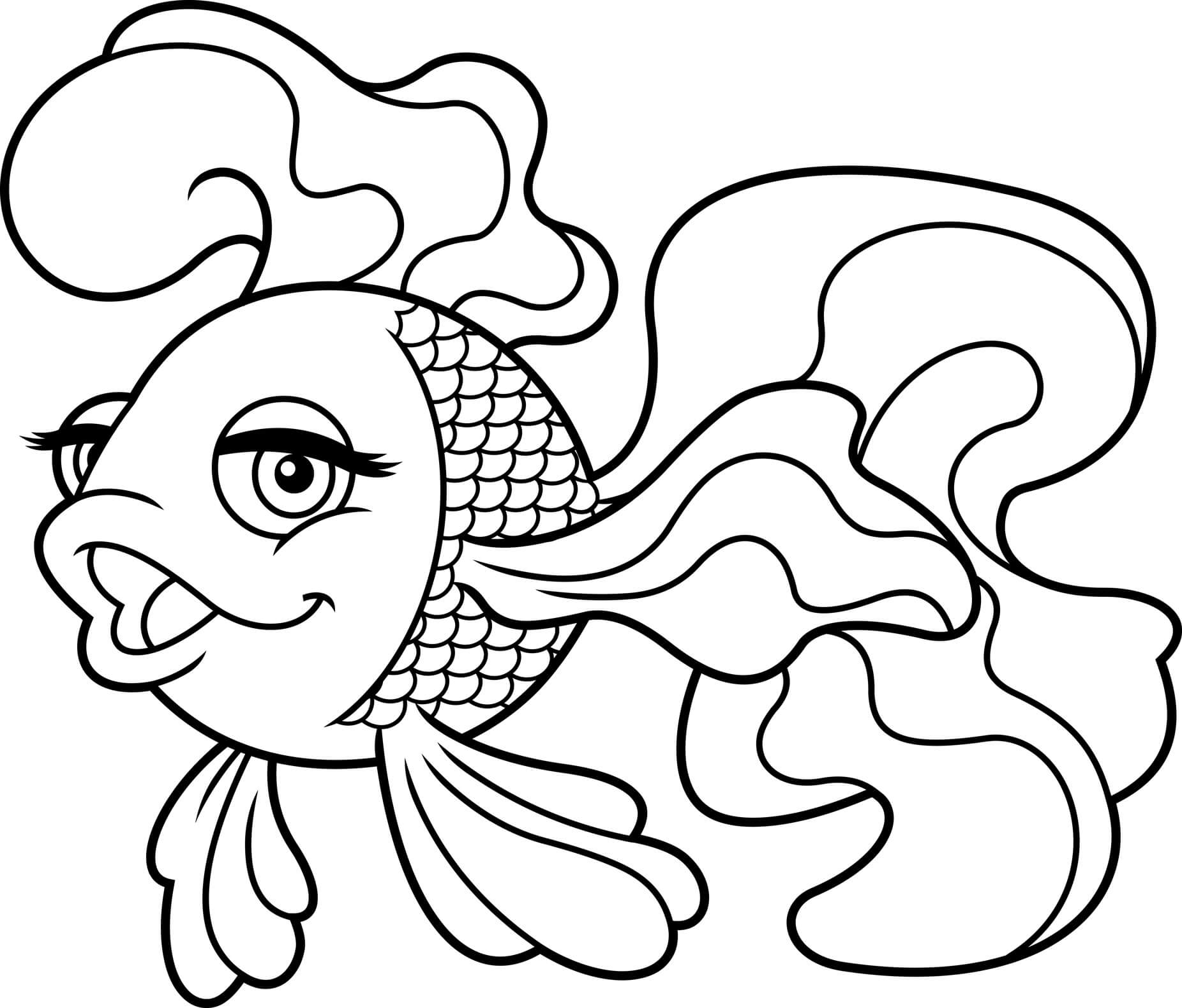 10 poissons d'avril à colorier les plus mignons pour vos enfants